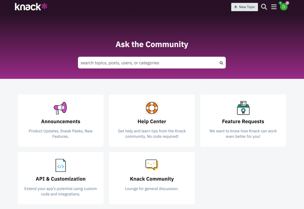 Knack: Introducing the new Knack Community Forum & Expert Network | Milled
