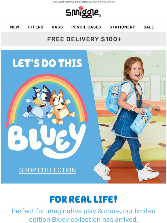 Smiggle: For real life, Bluey is here! | Milled