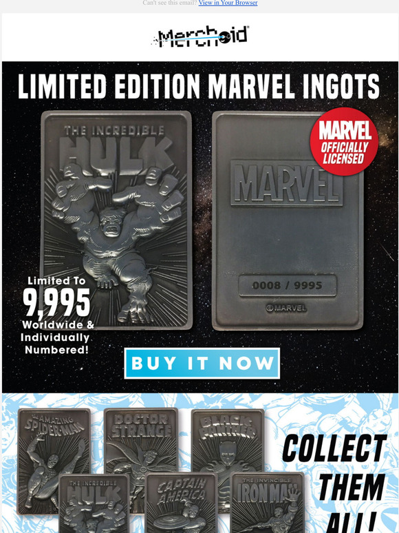 Merchoid: Limited Edition Ingots | Milled