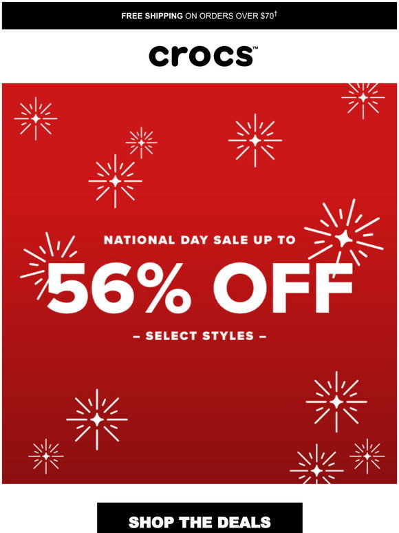 Crocs: Celebrate National Day with up to 56% off select styles! | Milled