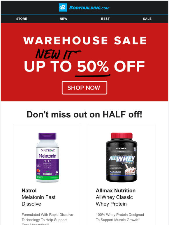 Bodybuilding: WAREHOUSE SALE! | Milled