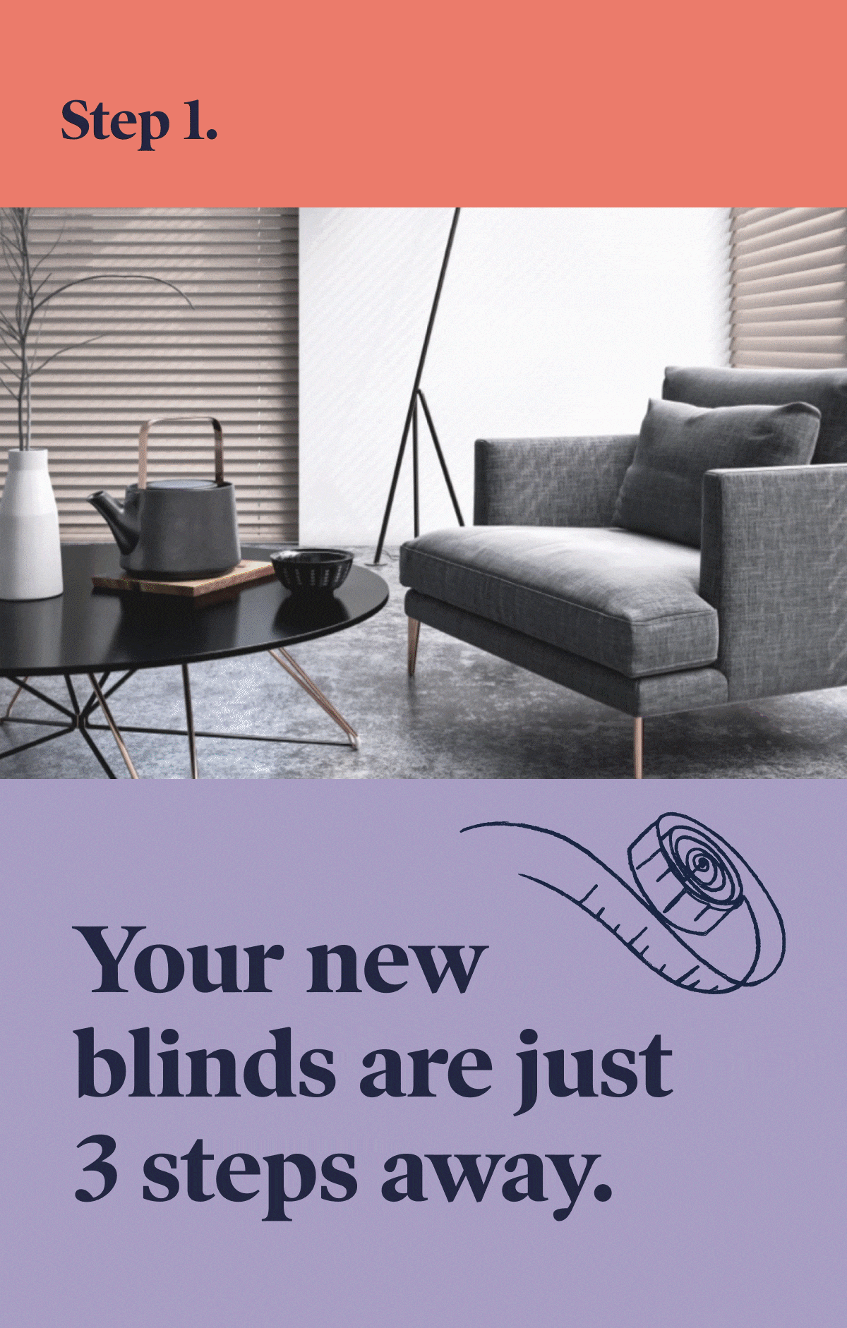 Direct Blinds: Order your blinds in 3 easy steps | Milled