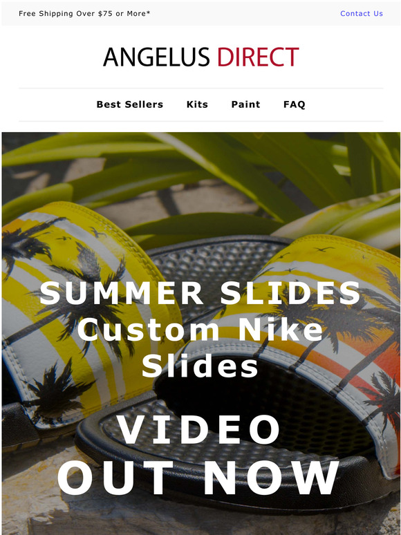 Angelus Direct: How to Paint Smooth Gradients | Custom Summer Slides ...