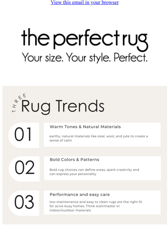 The Perfect Rug: Top Three Rug Trends | Milled