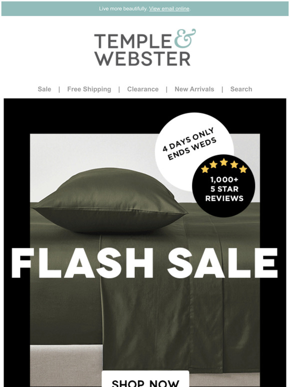 Wayfair: Flash sale Bamboo & cotton sheets from $49.95 | Milled