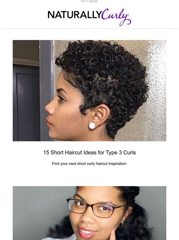 NaturallyCurly: 15 Short Haircut Ideas for Type 3 Curls | Milled