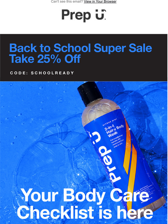 Prep U: Your Body Care Checklist is Here | Milled