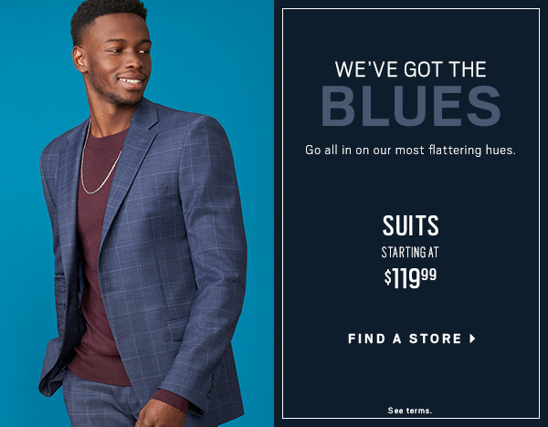 Moores Clothing: Find a perfect look in a variety of blue hues ...