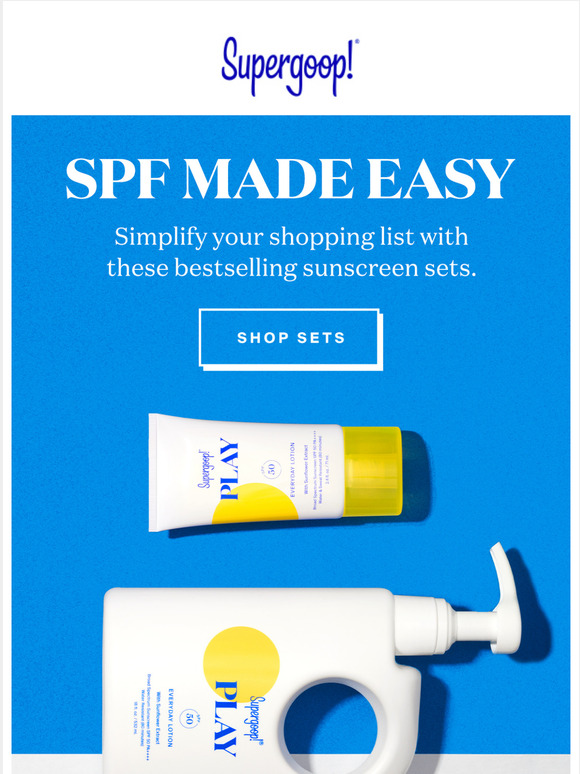 Supergoop: Our favorite summer sets | Milled