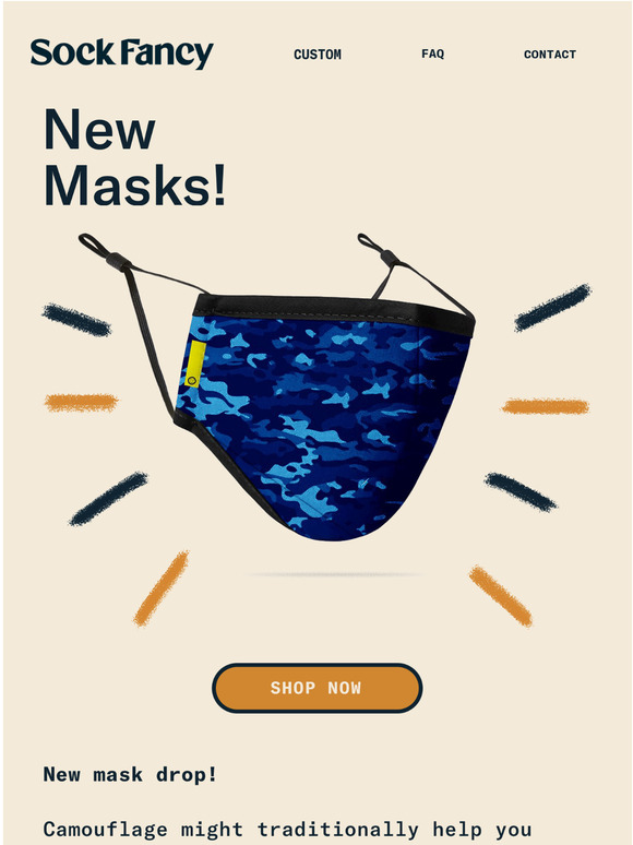 Sock Fancy: NEW mask drop: The Camo Collection | Milled