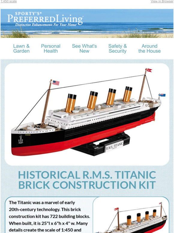 Sporty's Pilot Shop: Build Your Own Titanic Model with our Block ...