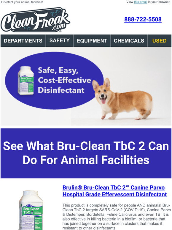 CleanFreak: Prevent the spread of Canine Parvo with Bru-Clean TbC 2 ...