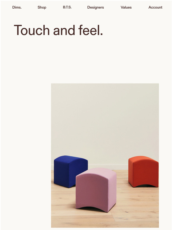 Dims: Order premium Kvadrat textile swatches. | Milled