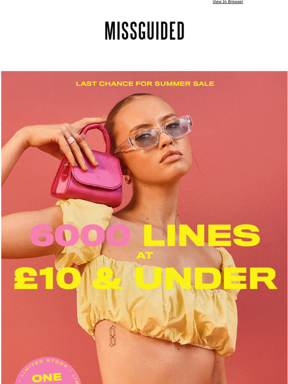Missguided UK Email Newsletters: Shop Sales, Discounts, and Coupon Codes
