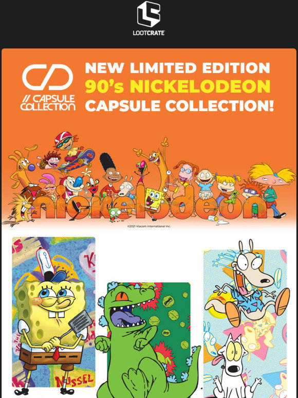 Loot Crate: INTRODUCING: The 90s Nickelodeon Capsule Collection | Milled