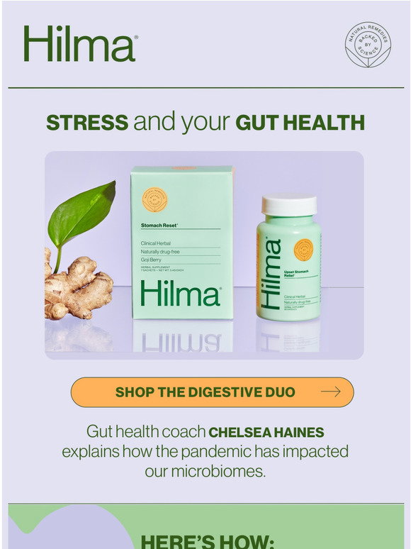 Hilma: a Gut Health Coach explains stress | Milled
