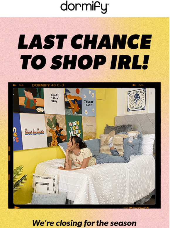 Dormify: our philly pop up shop is closing soon! | Milled