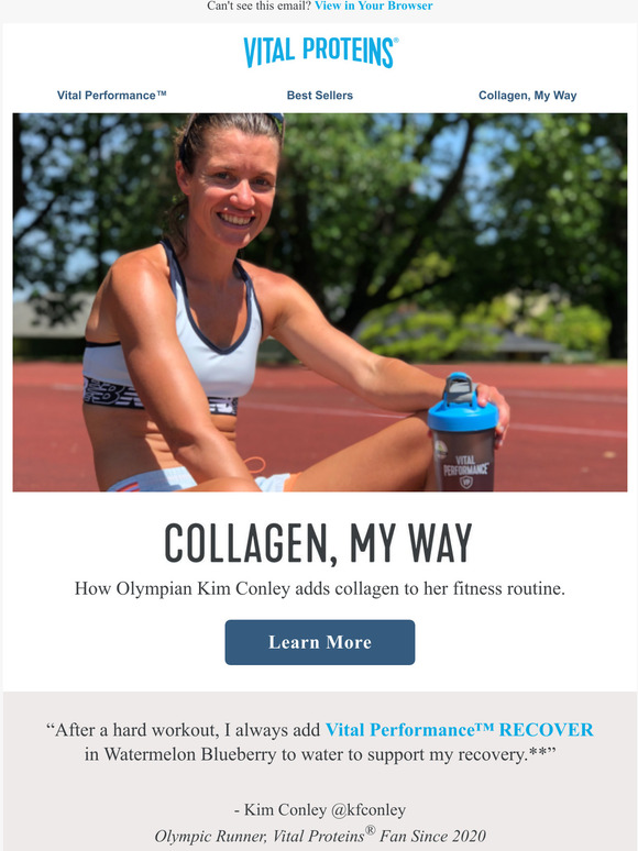 Vital Proteins: How Olympian Kim Conley Adds Collagen To Her Workouts ...