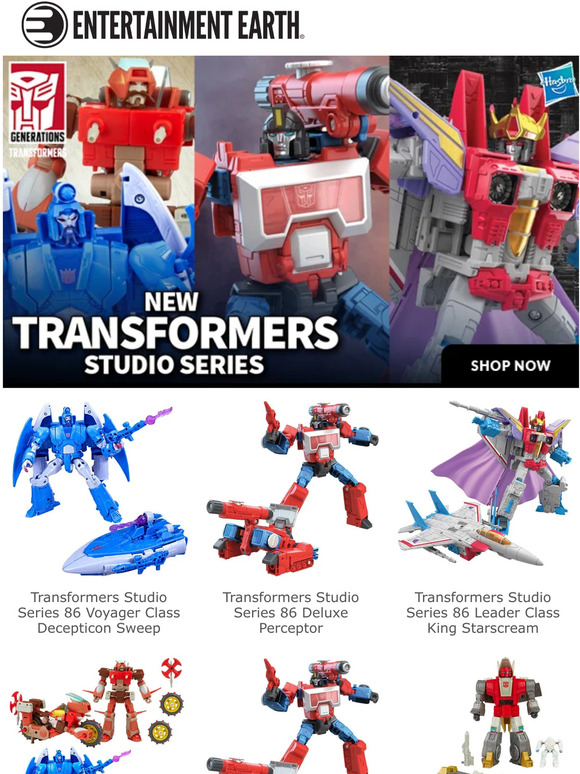 Entertainment Earth: New Transformers Studio Series | Milled
