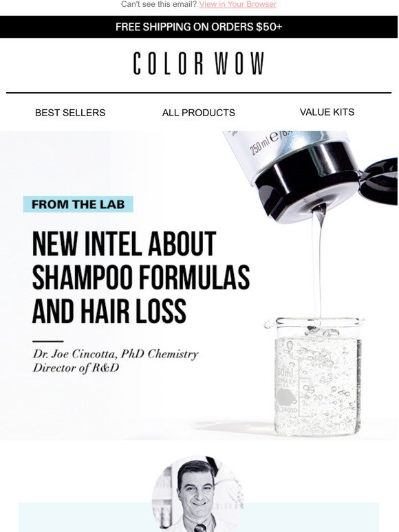 Color Wow: The science behind shampoos + hair loss | Milled