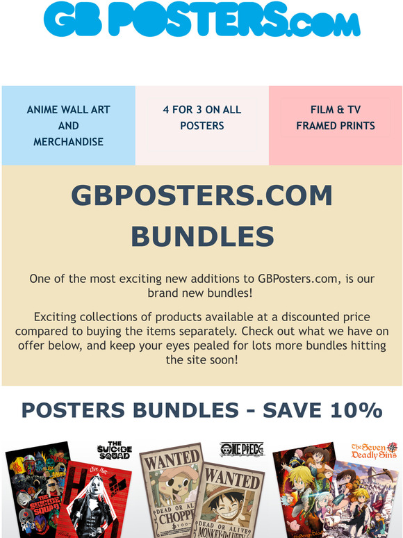 GB Posters: BRAND NEW! GBPosters Bundles | Milled