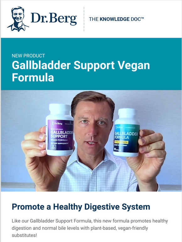 Dr. Berg: Introducing my New Gallbladder Support Vegan Formula | Milled