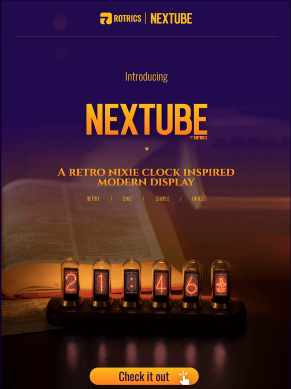 Rotrics: [Rotrics]Introducing Nextube, a hackable nixie clock, a ...