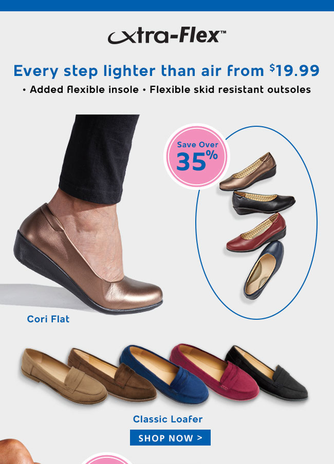 Dr. Leonard's: *NEW* Xtra-Flex Footwear! Starting at $19.99! | Milled