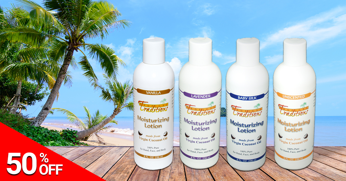 Tropical Traditions: 50% OFF Moisturizing Lotions with Pure Essential ...
