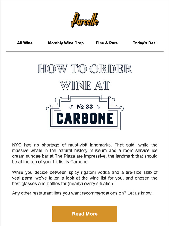 Parcelle Wine: What's the best wine on Carbone's list? | Milled