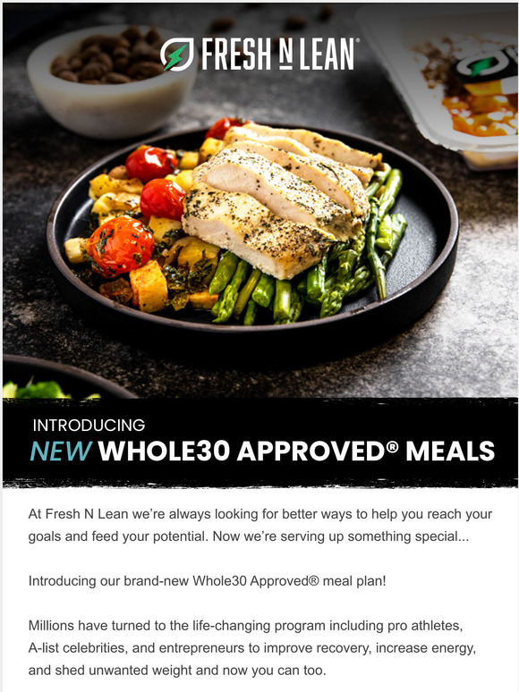 Fresh n' Lean: Introducing NEW Whole30 Approved Meal Plan! | Milled