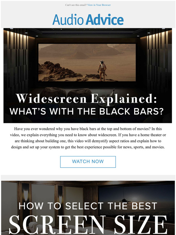 Audio Advice: Widescreen Explained: What's with the black bars? | Milled