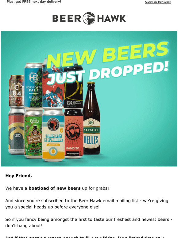 Beer Hawk: Brand new beers just dropped! | Milled
