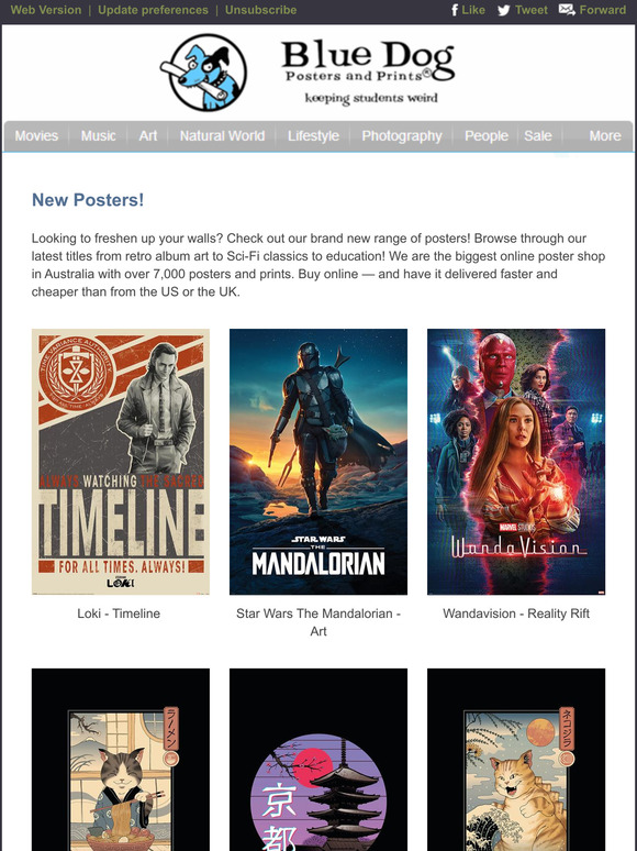 blue dog posters: Tonnes of new Posters! Music, Anime & Movies... | Milled