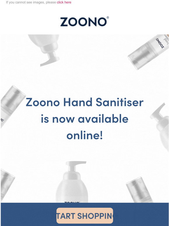 Zoono: Zoono Hand Sanitiser is back online! | Milled