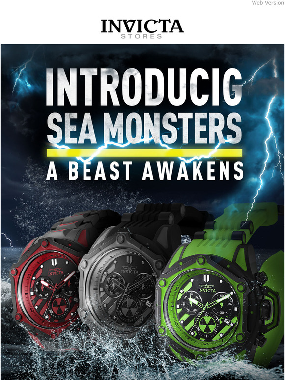 Invicta: Introducing The Sea Monster Collection | Milled