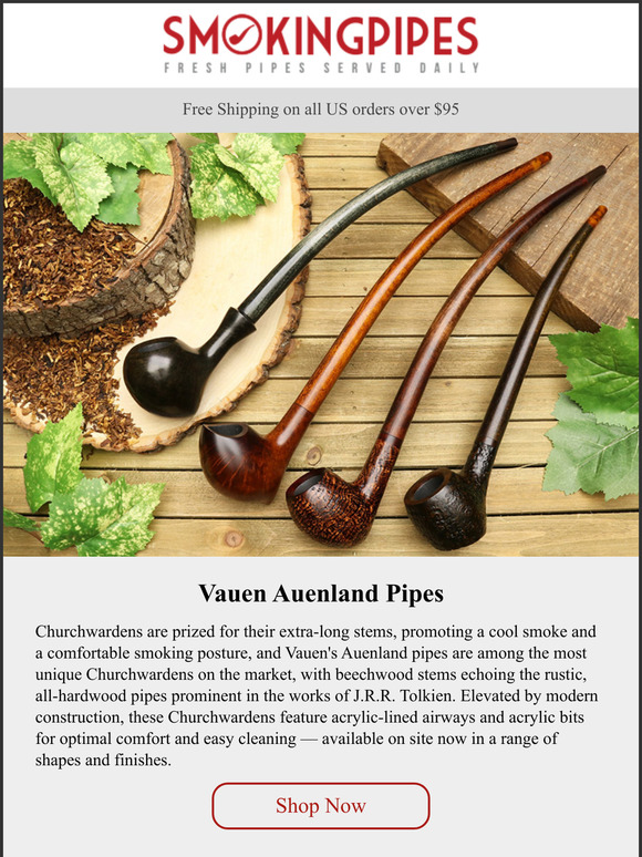 Smokingpipes: Vauen's Tolkien-Inspired Auenland Churchwarden Pipes | Milled