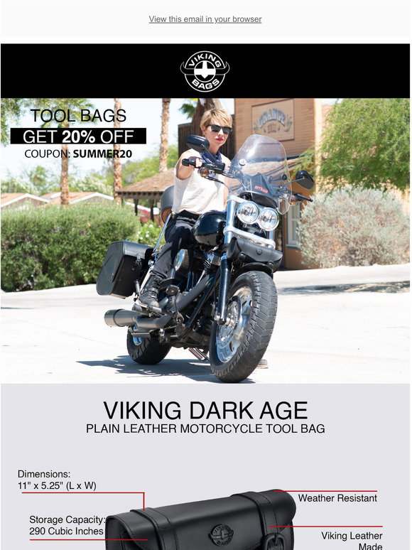 Viking Bags: Viking Bags Motorcycle Tool Bags - Get 20% Off | Milled