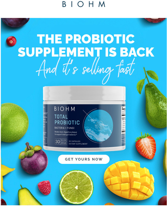 BIOHM: Our Probiotic Supplement is Back...and Its Selling Fast! | Milled