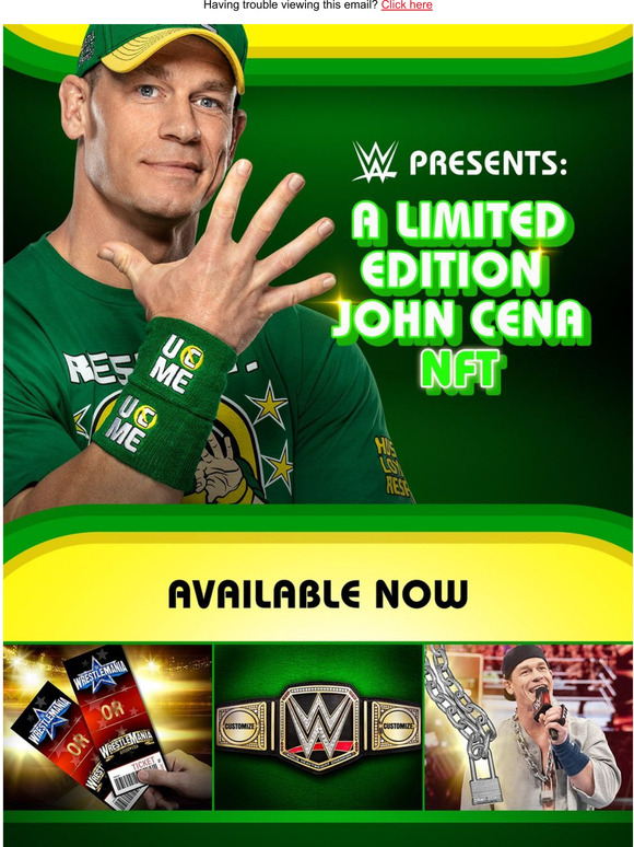 WWE: Limited-Edition John Cena NFT Available Now! | Milled