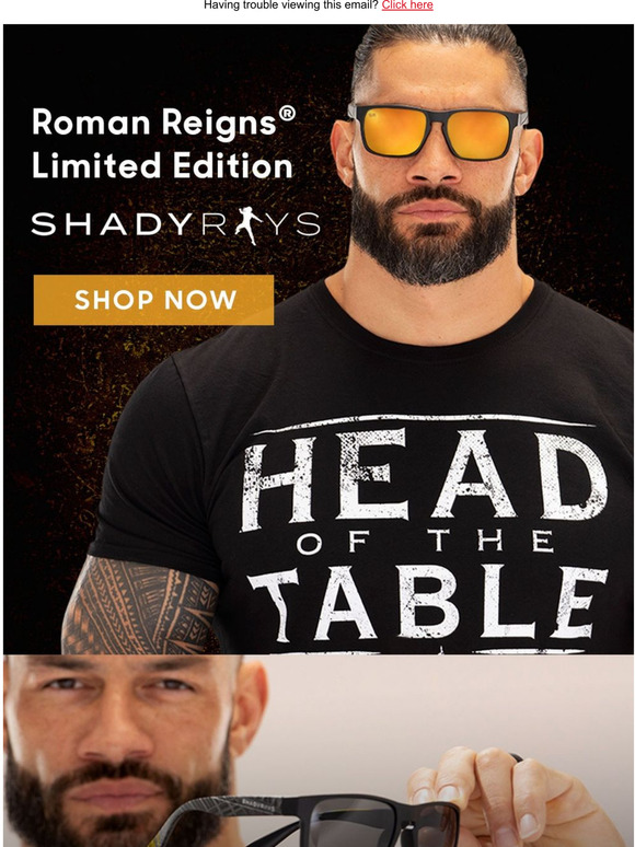 WWE: Roman Reigns x Shady Rays LIMITED EDITION Shades | Milled