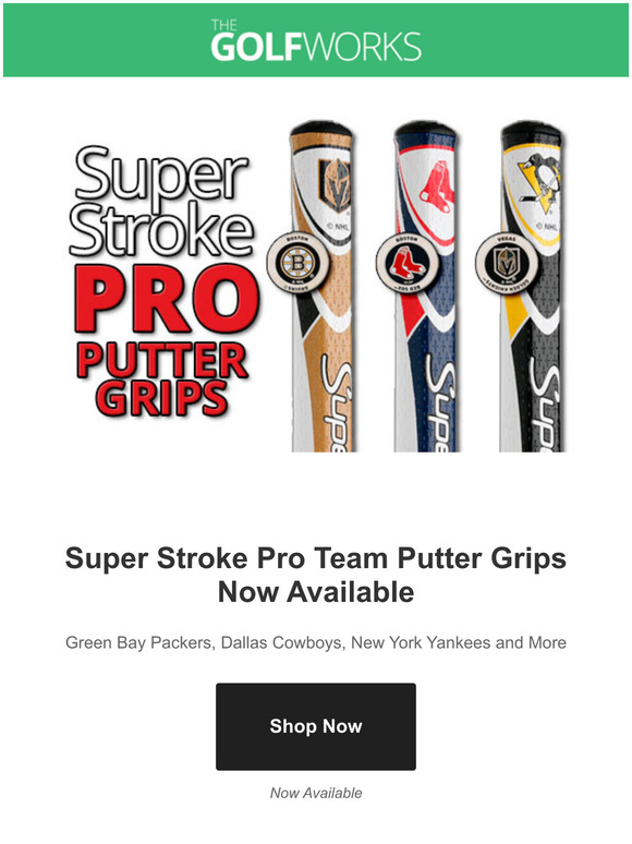 GolfWorks: Super Stroke Pro Team Putter Grips Now Available | Milled