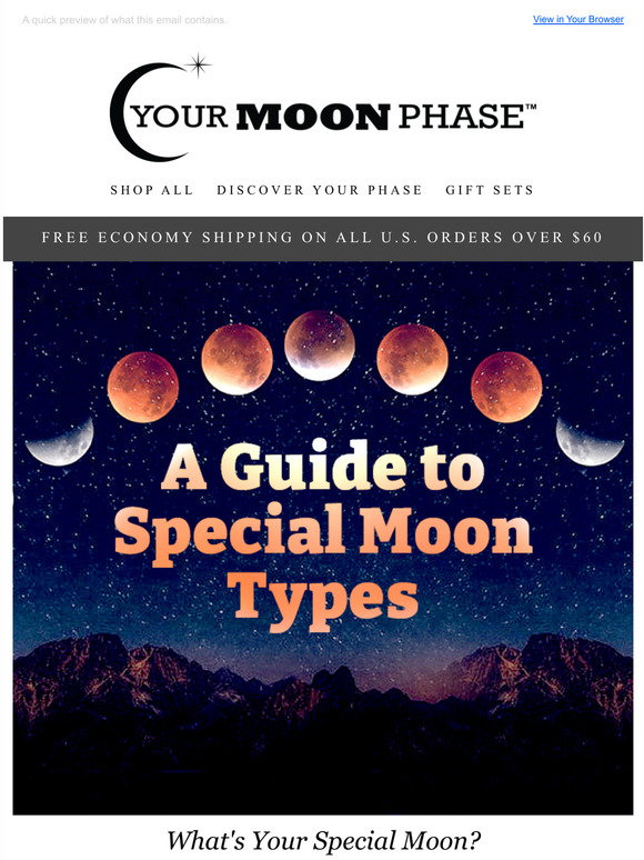 Your Moon Phase: A Guide to Special Moon Types | Milled