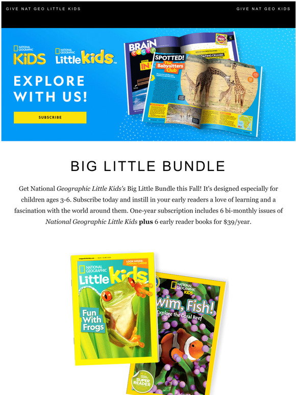 National Geographic: This Fall, explore with Nat Geo Kids & Nat Geo ...