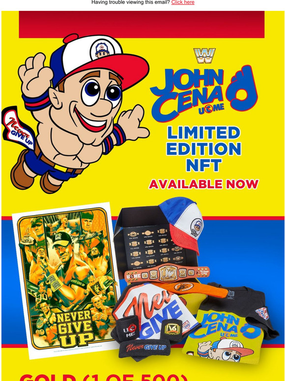WWE Shop: Limited-Edition John Cena NFTs Available Now! | Milled