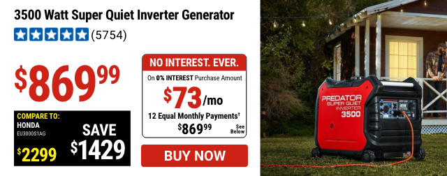 Harbor Freight: PREDATOR Portable Generators in Stock Now | Milled