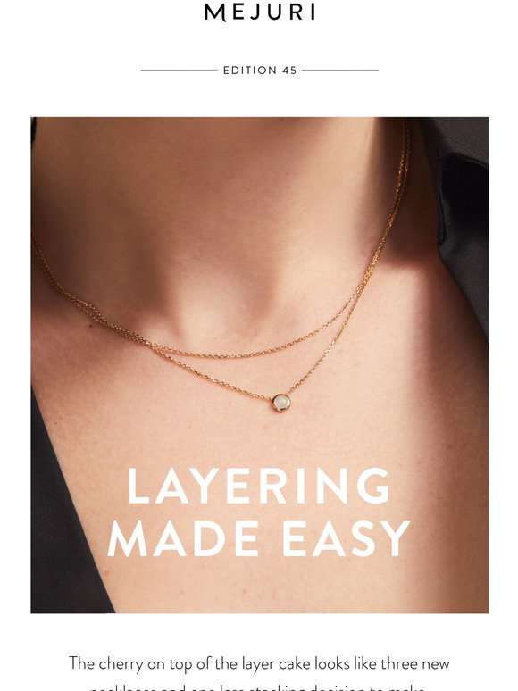 Mejuri: Layered Necklaces | Milled