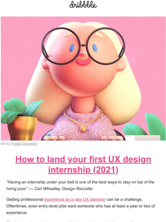 Dribbble: Your guide to UX internships | Milled