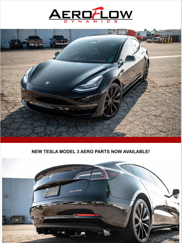 AeroFlow Dynamics: NEW TESLA MODEL 3 AERO NOW AVAILABLE | Milled