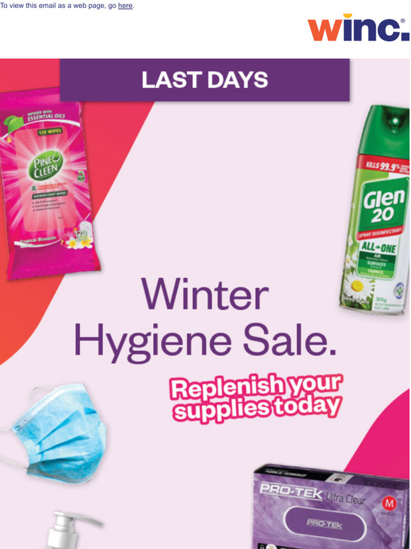 Staples: Winter Hygiene Sale: 5 days left to shop! | Milled